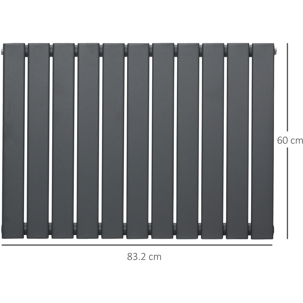HOMCOM Panel Radiator Grey 83 x 60cm | Wilko