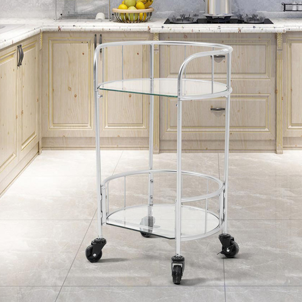 Living and Home 5 Tier Kitchen Serving Trolley with Handles | Wilko
