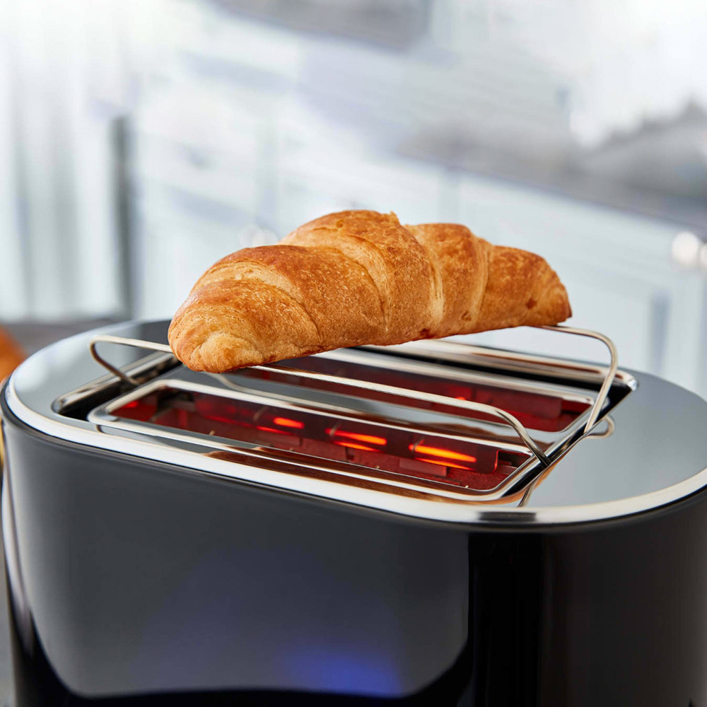 Tower T20043NOR Belle Black 2 Slice Toaster 800W | Wilko