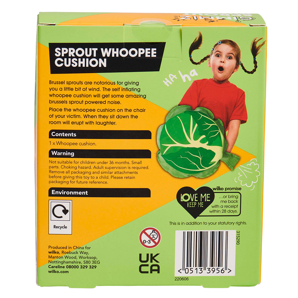 Wilko Gimmiz Sprout Whoopee Cushion | Wilko