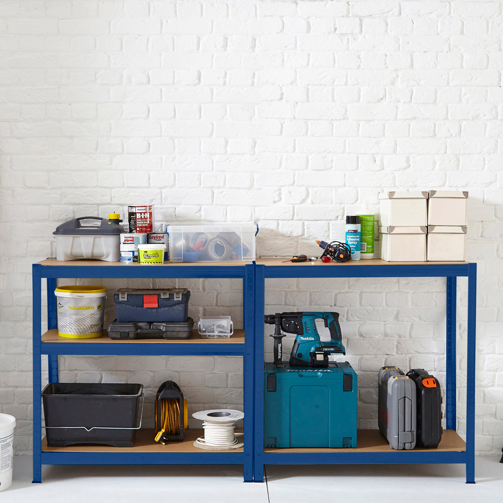 Neo Blue 5 Tier Steel Garage Shelving | Wilko