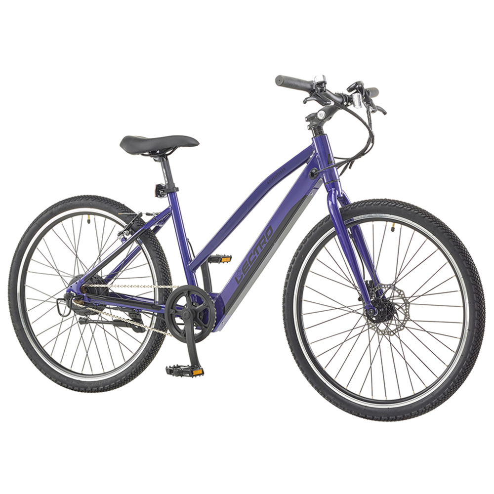 ENER-J Lectro Purple Adventurer Ladies 26inch Wheel Aluminium Electric ...