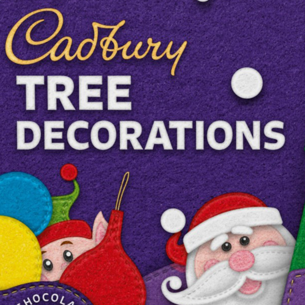 Cadbury Milk Chocolate Tree Decorations Hexagon Box 18 Pack 108g | Wilko