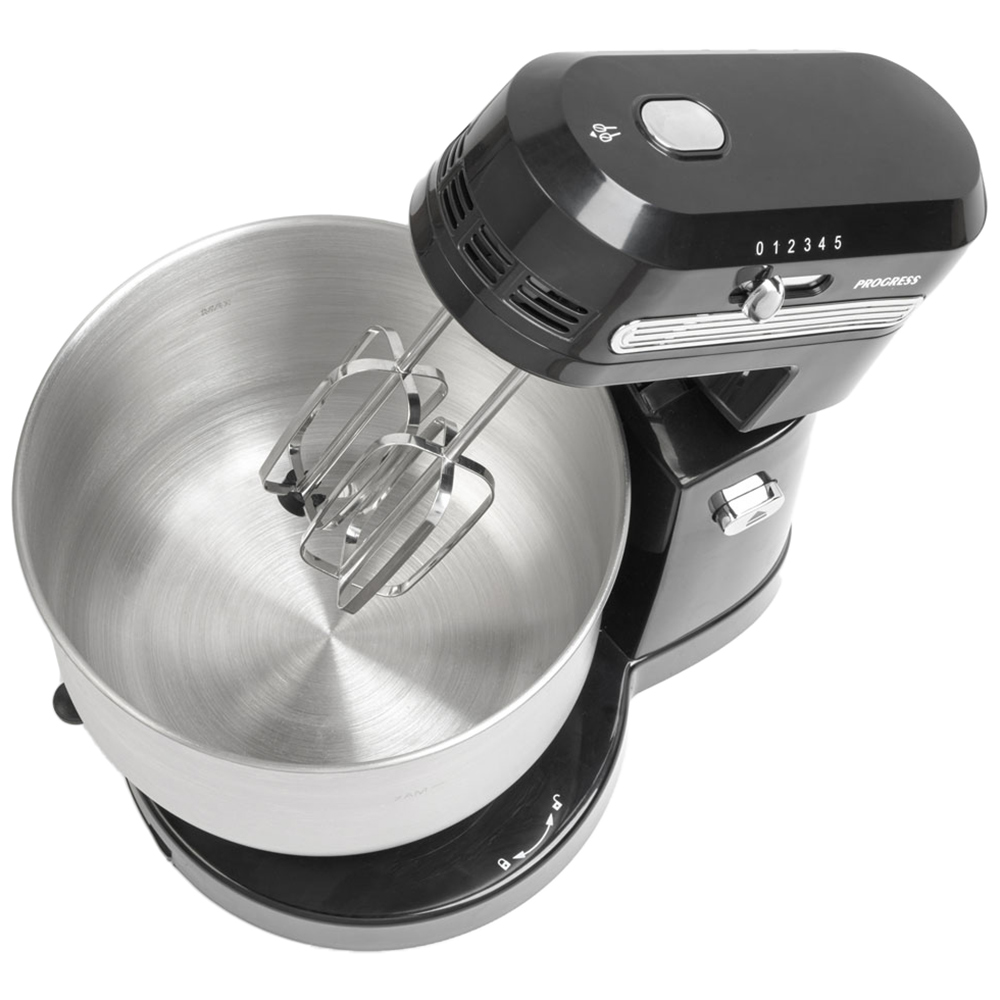 Progress EK4470P Compact Stand Mixer Black 350W | Wilko