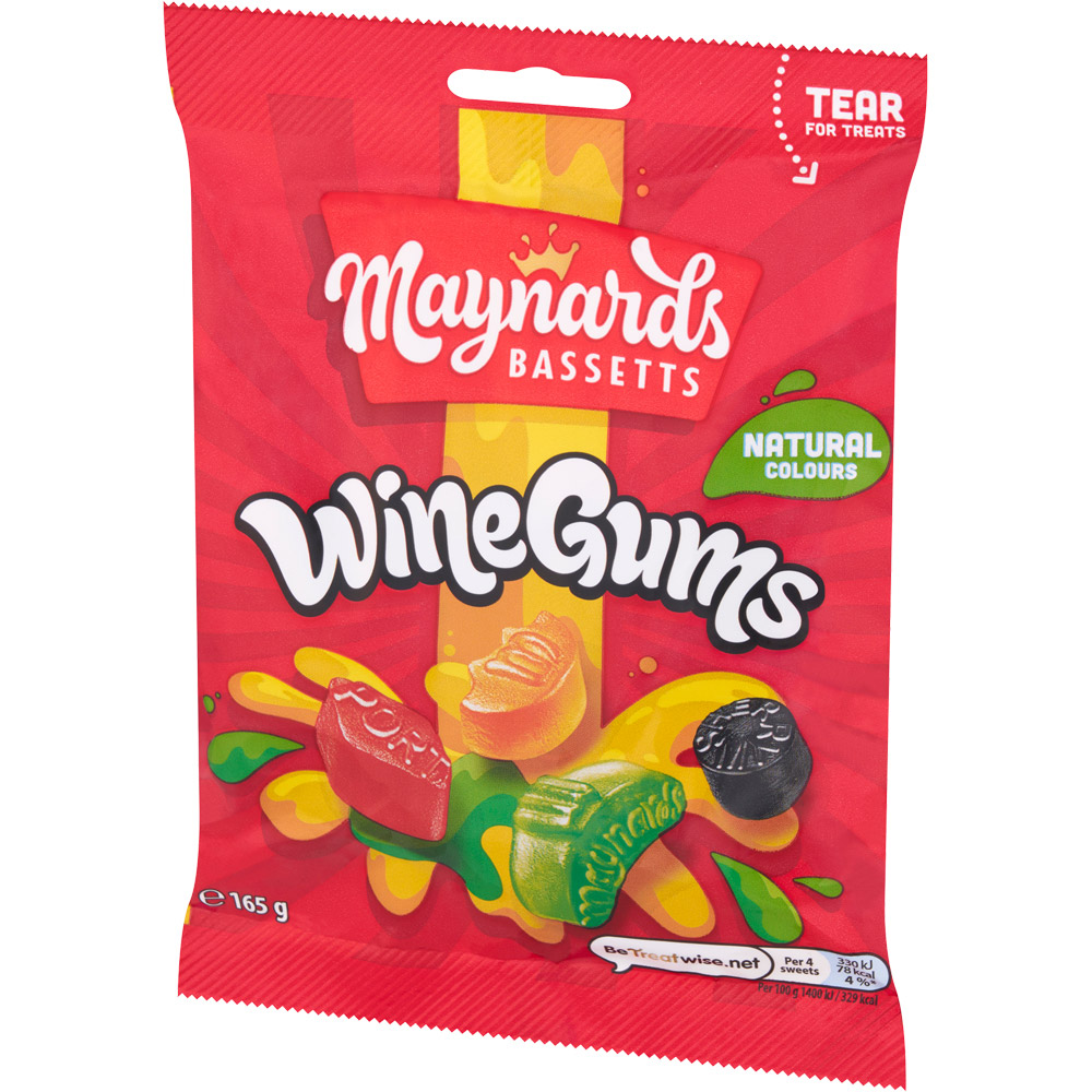 Maynards Bassetts Wine Gums 165g | Wilko