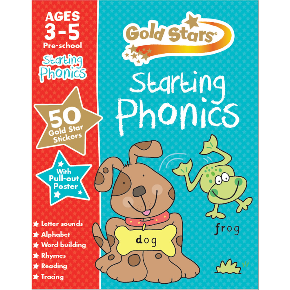 Gold Stars Starting Phonics Educational Workbook Pre-School Ages 3-5 ...