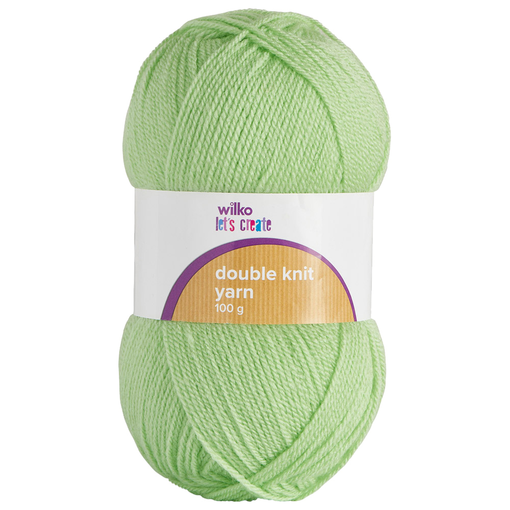 Wilko Double Knit Yarn Green 100g | Wilko