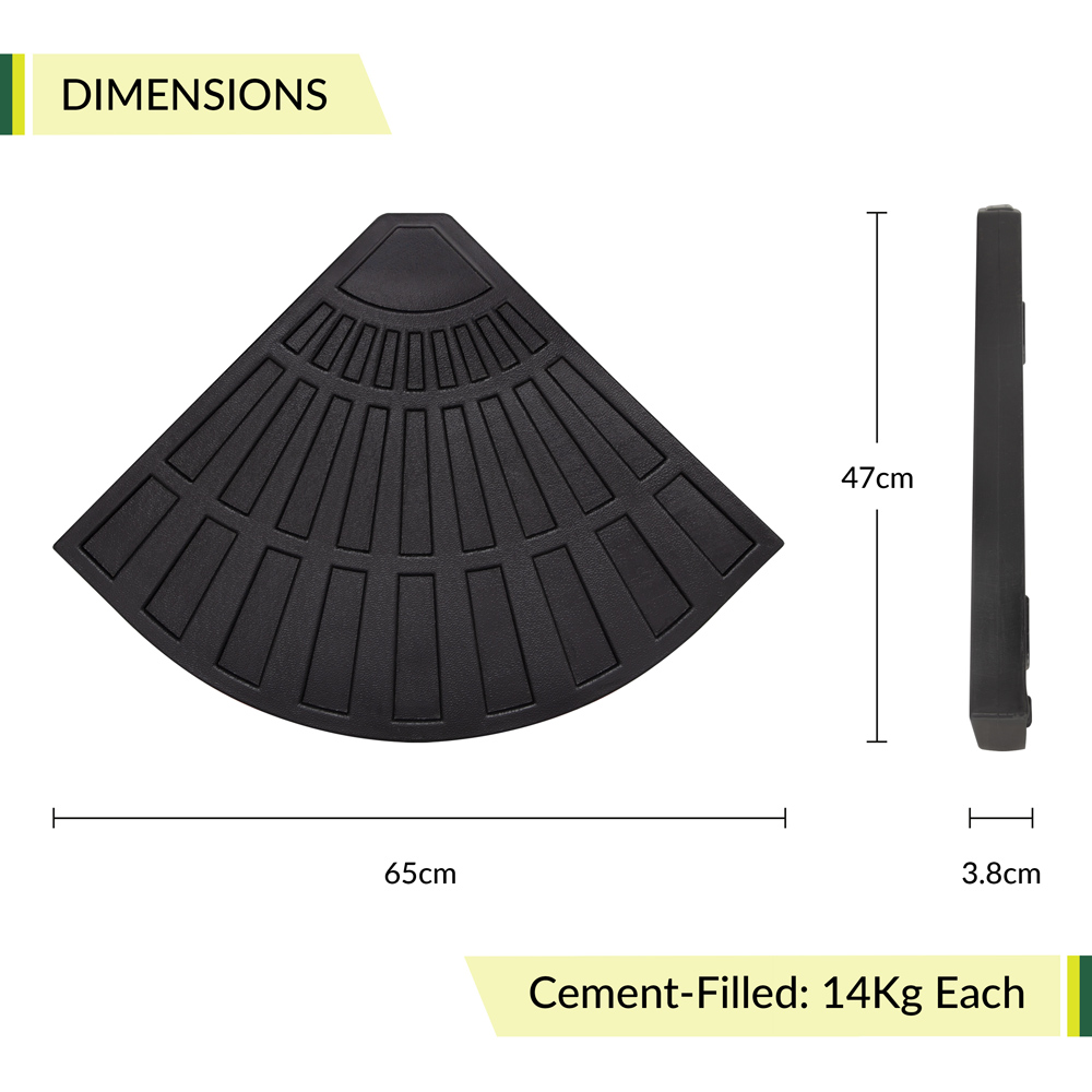 GardenKraft Cement Filled Plastic Shell 14kg 2 Pack | Wilko