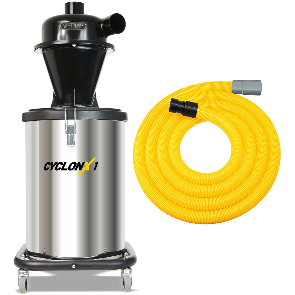 V-TUF Cyclonix 3 Cyclonic Separator Tank 76L with 38mm Hose Attachments ...