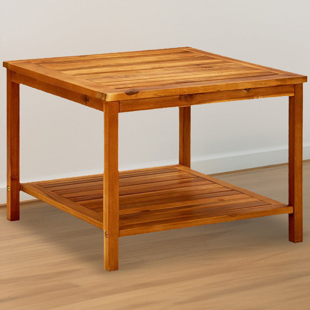 Berkfield Solid Acacia Wood Coffee Table | Wilko