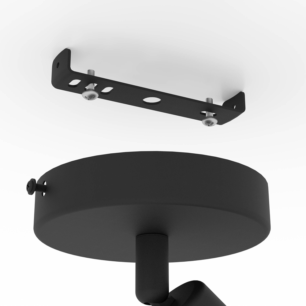 EGLO Matlock Grey and Black Spotlight | Wilko