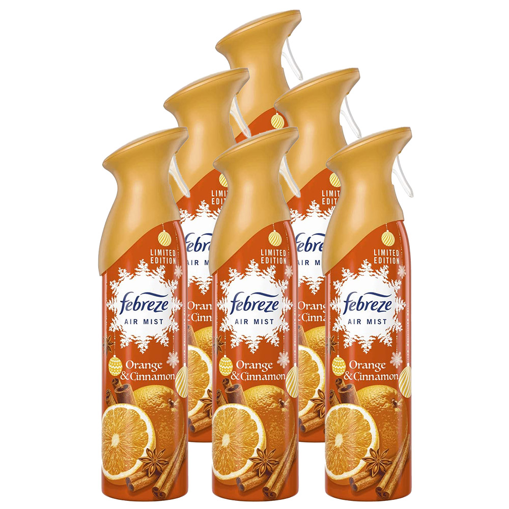 Febreze Orange Aerosol Case of 6 x 300ml | Wilko