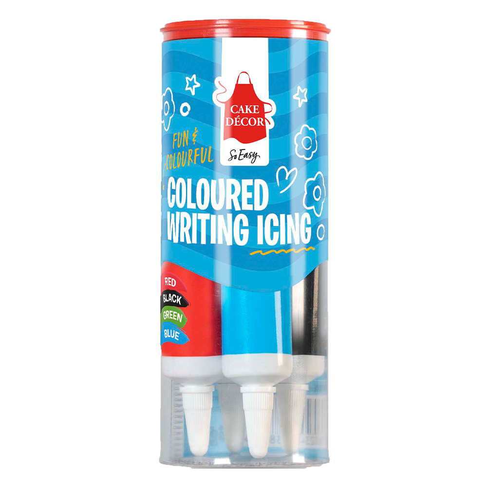 Cake Decor Coloured Writing Icing | Wilko