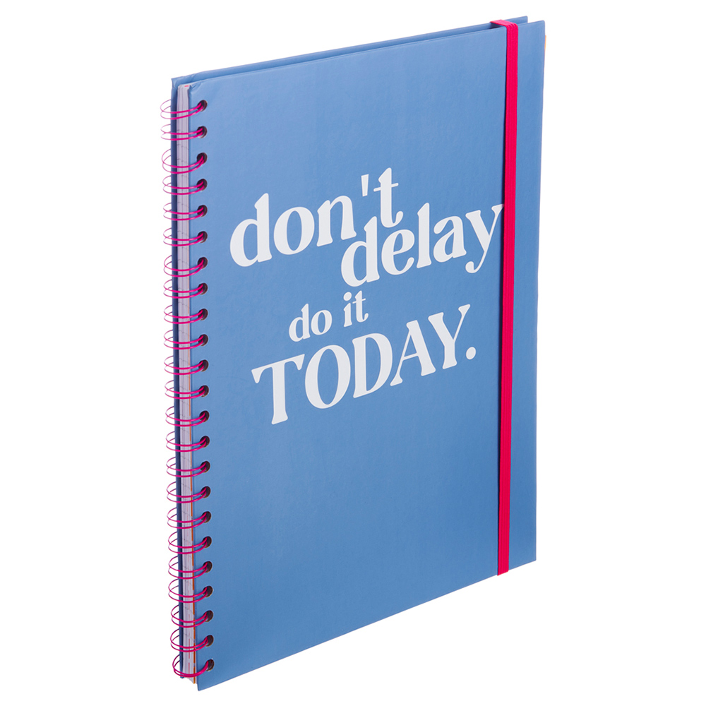 Wilko Don't Delay A4 Project Book | Wilko