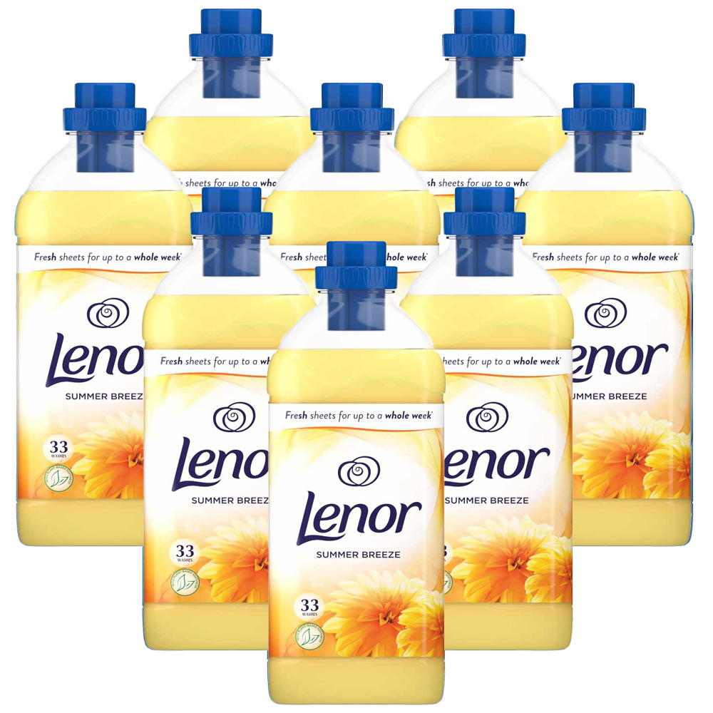 Lenor Summer Breeze Fabric Conditioner 33 Washes Case of 8 x 1.155L | Wilko