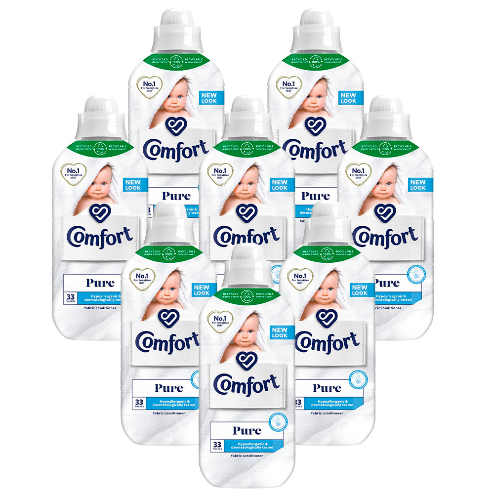 Comfort Pure Sensitive Skin Fabric Conditioner 33 Washes Case of 8 x ...