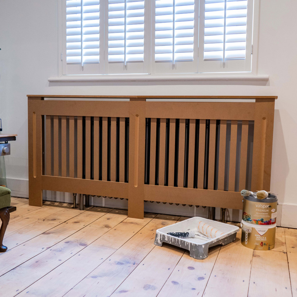 Jack Stonehouse Natural Unpainted Vertical Line Radiator Cover Extra ...