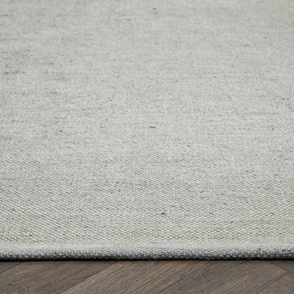 Hug Rug Sky Grey Plain Woven Rug 160 x 230cm | Wilko