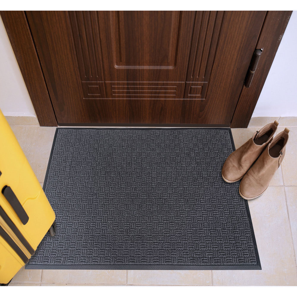 Floortex Doortex Ribmat Charcoal Entrance Mat 60 x 90cm | Wilko