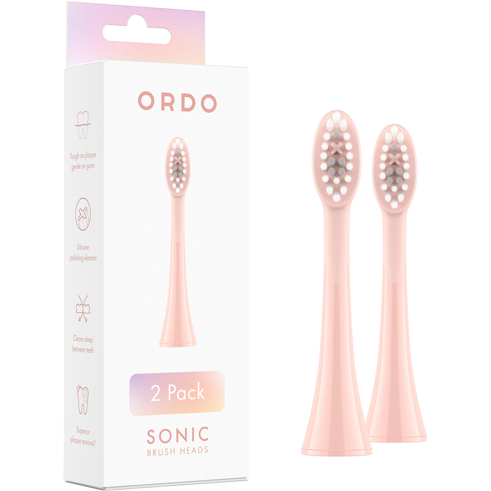 Ordo Sonic Rose Gold Petal Brush Head 2 Pack | Wilko