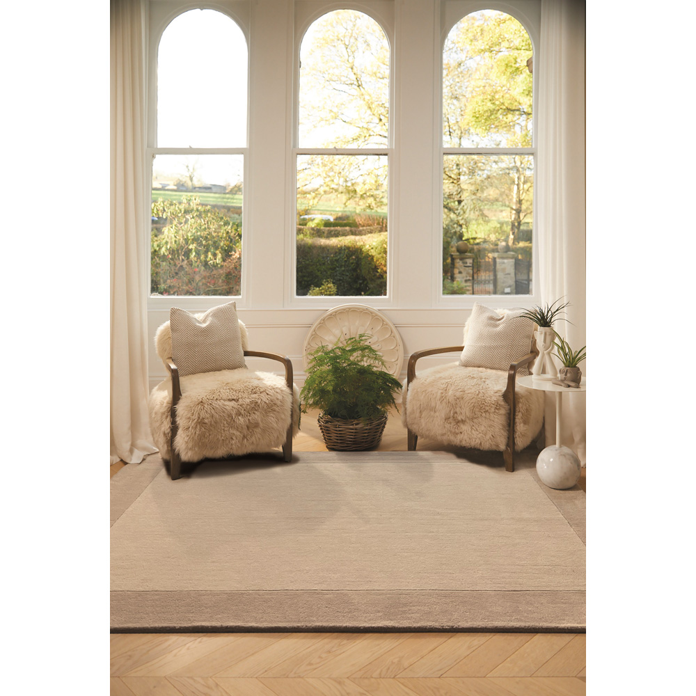 Origins Borders Natural Rug 80 x 150cm | Wilko