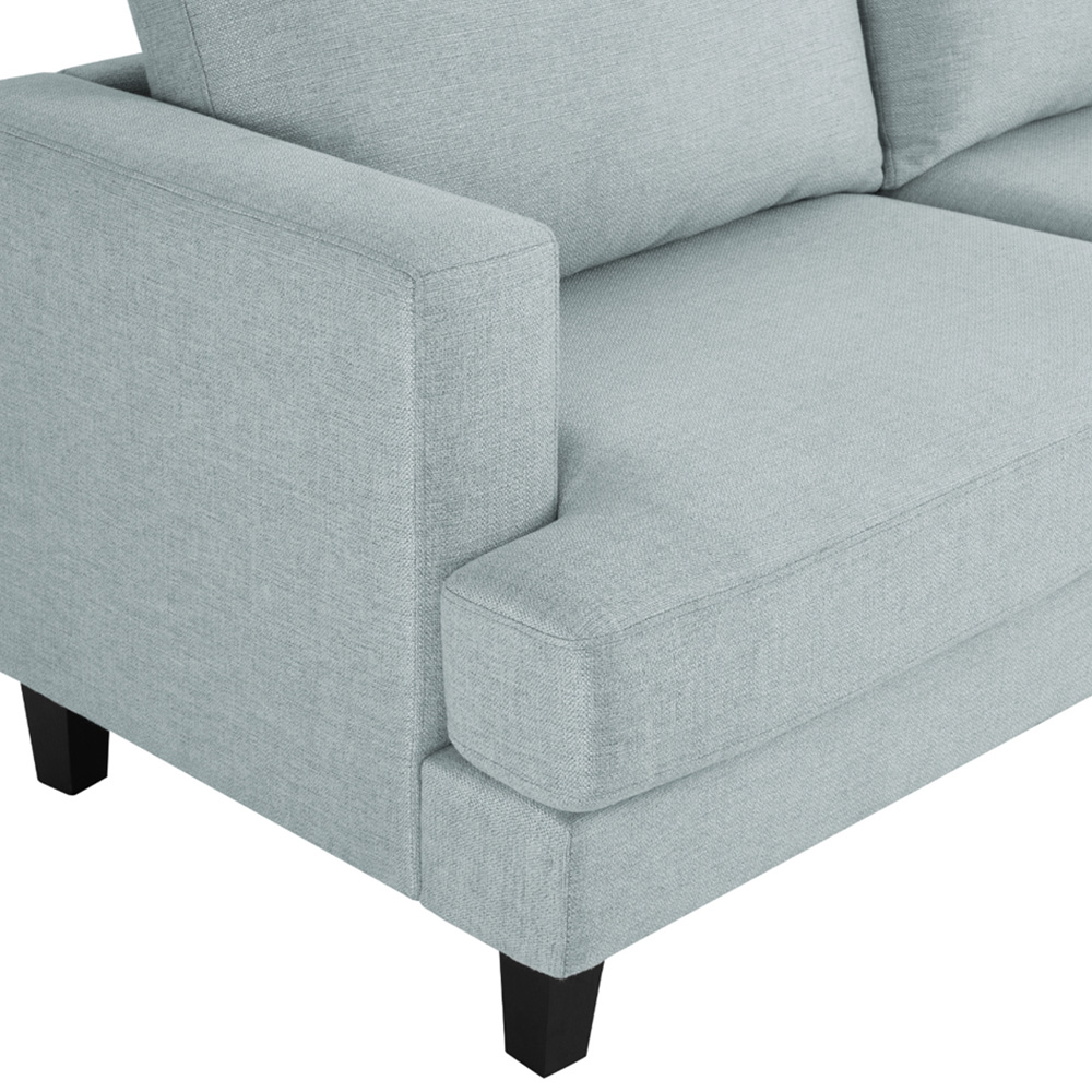 Home Detail Dale 3 Seater Pale Blue Linen Sofa | Wilko