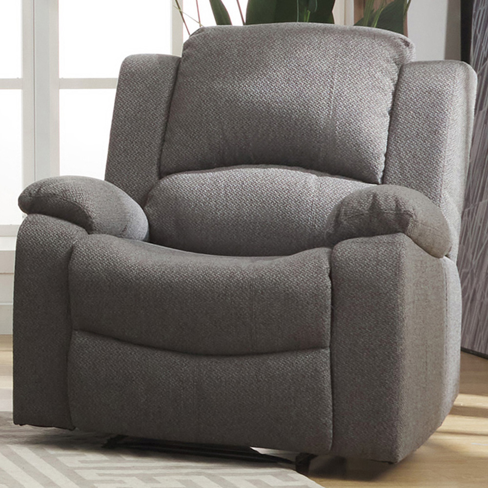 Marldon Single Seater Dark Grey Manual Recliner Sofa