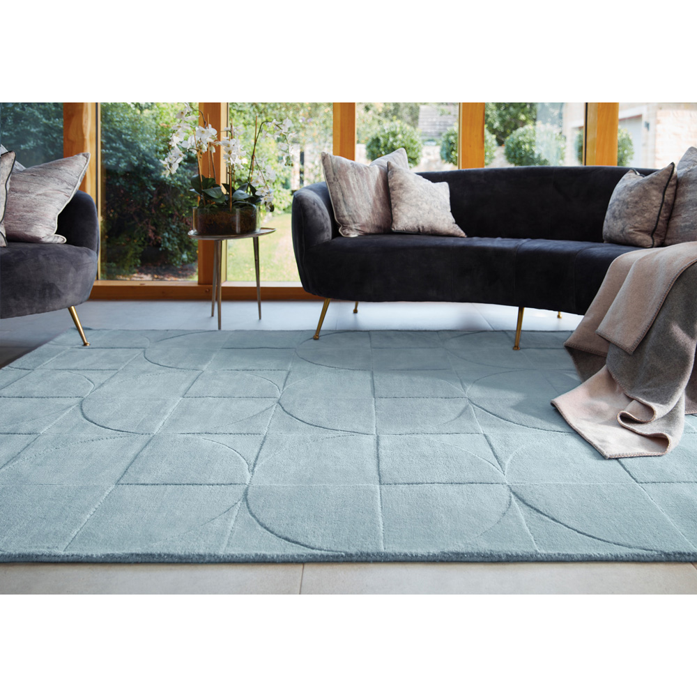 Origins Penny Blue Rug 160 x 230cm | Wilko