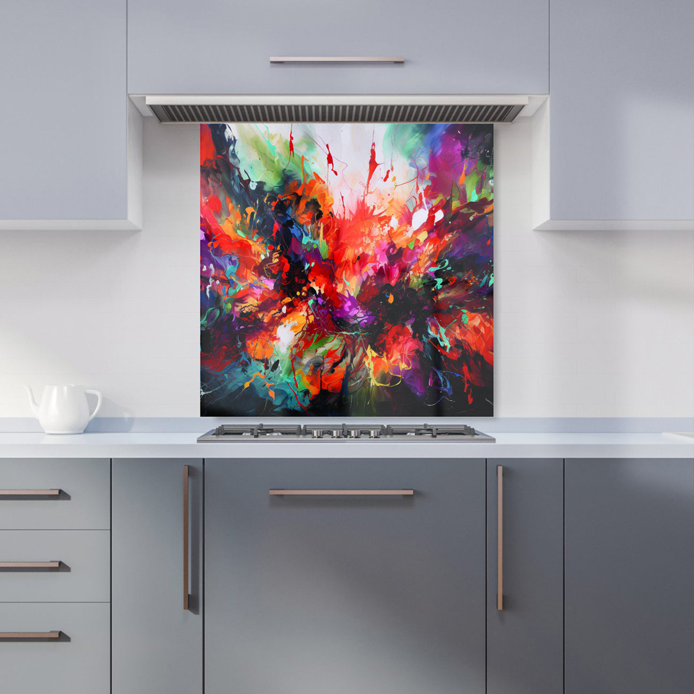 Warren Reed Designer Vibrant Abstract Painting Of Halloween Glass ...