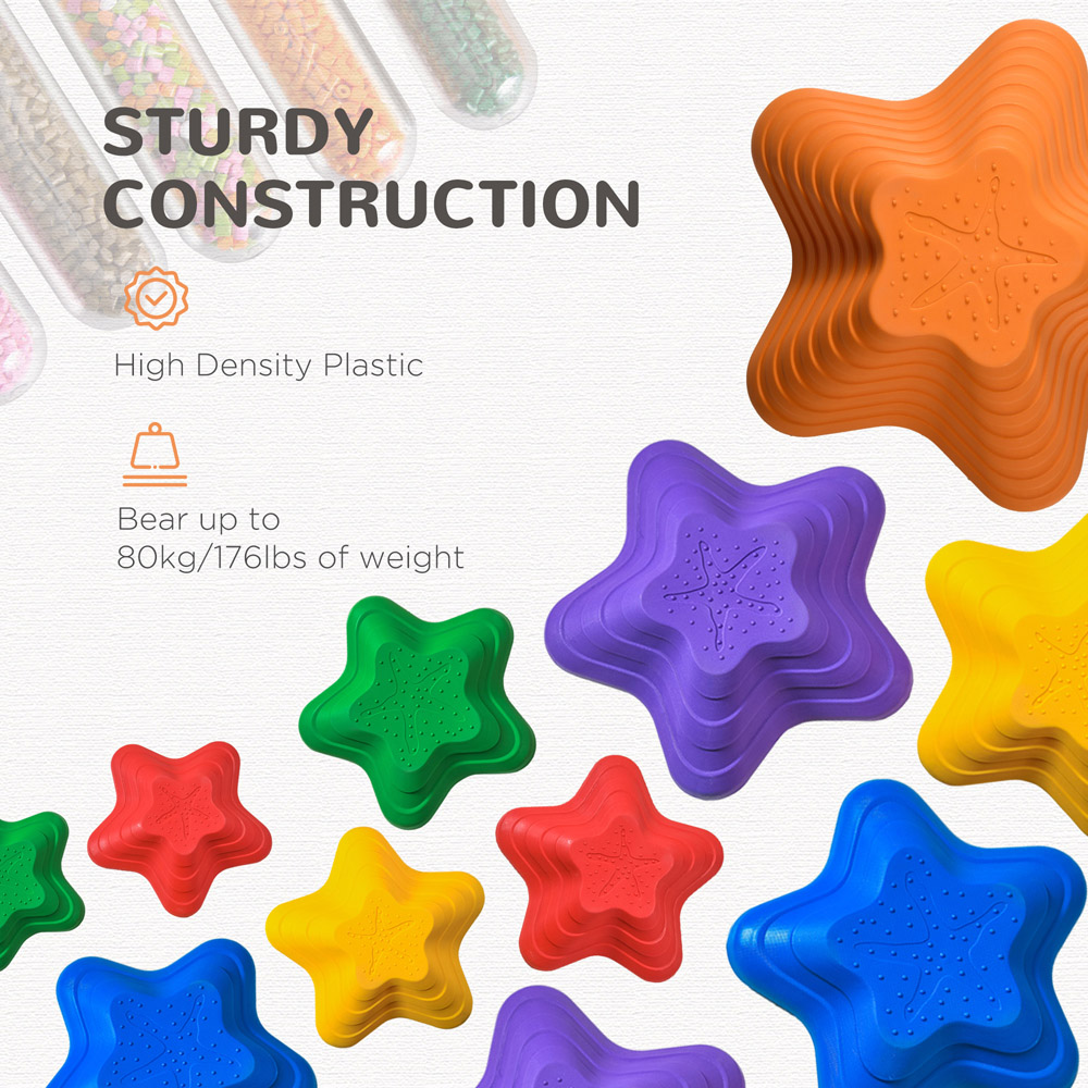 Outsunny Kids 11 Piece Stepping Stone Set | Wilko