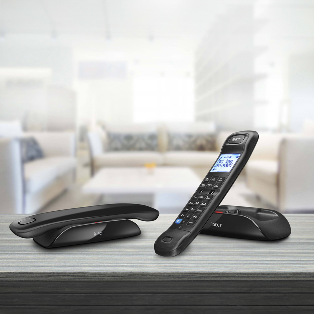 Binatone iDECT Loop Lite Plus Call Black Twin Cordless Phone | Wilko