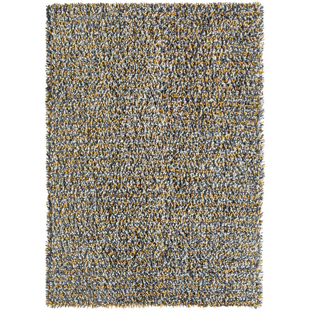 Origins Rocks Ochre Shaggy Rug 80 x 150cm | Wilko
