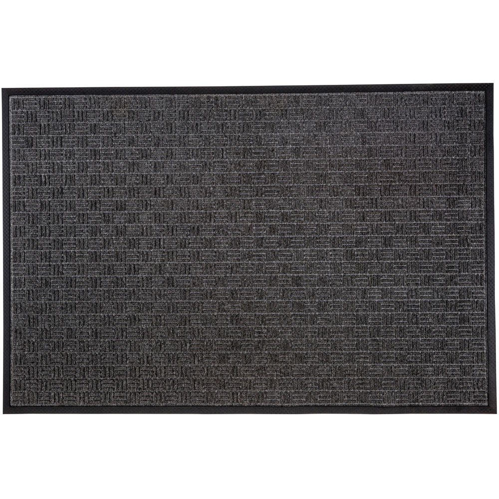 Floortex Doortex Ribmat Charcoal Entrance Mat 60 x 90cm | Wilko