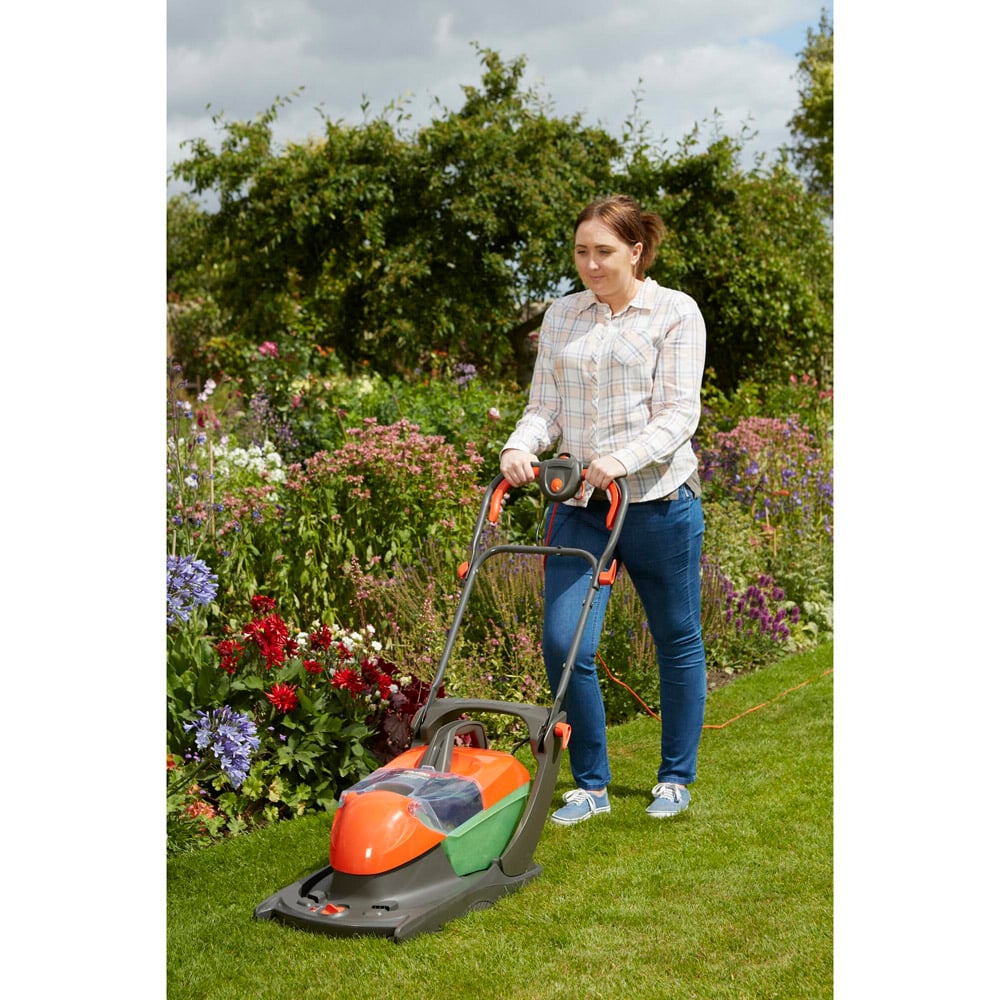 Flymo glider compact 330ax corded hover lawnmower store