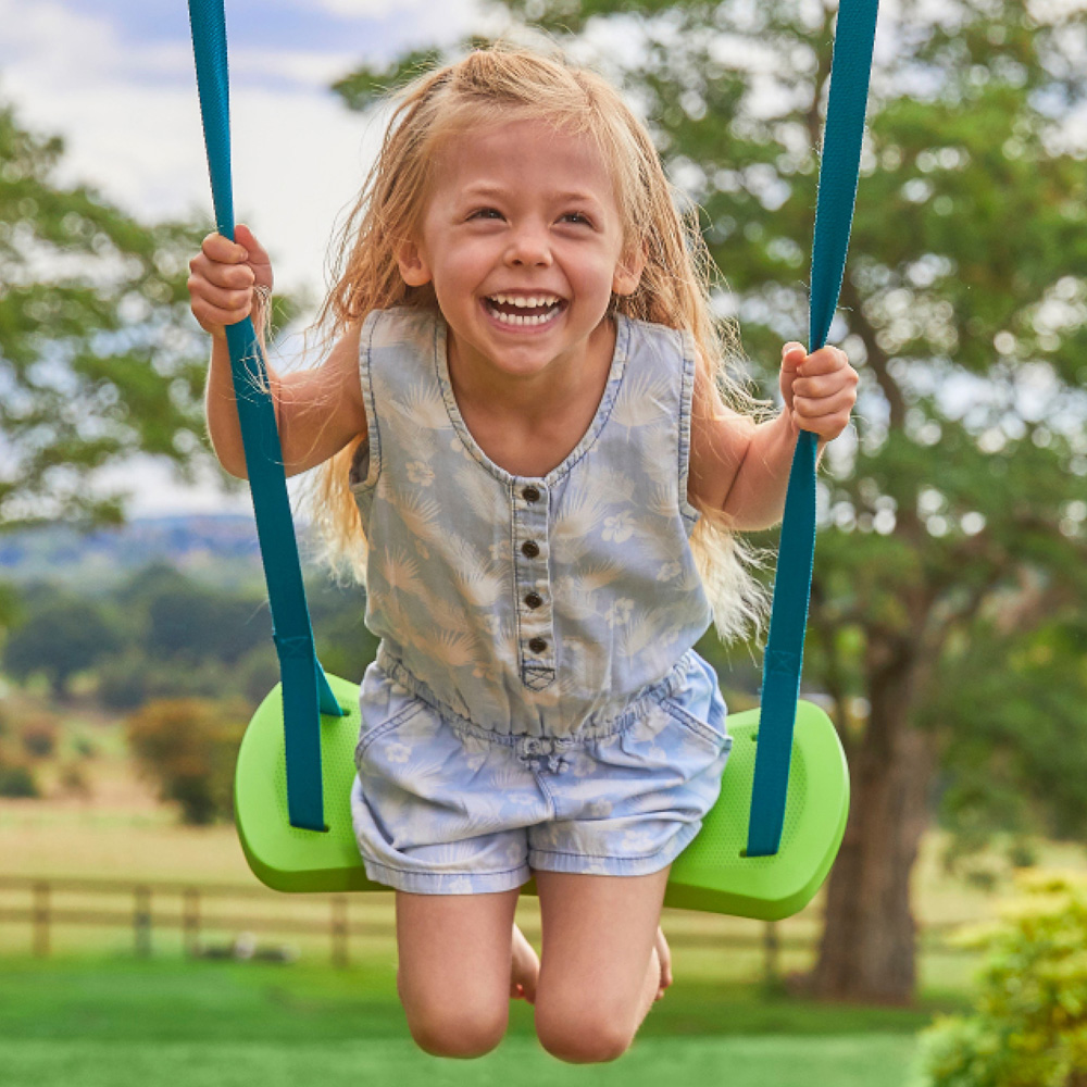 TP Forest Kids Wooden Single Swing Set | Wilko