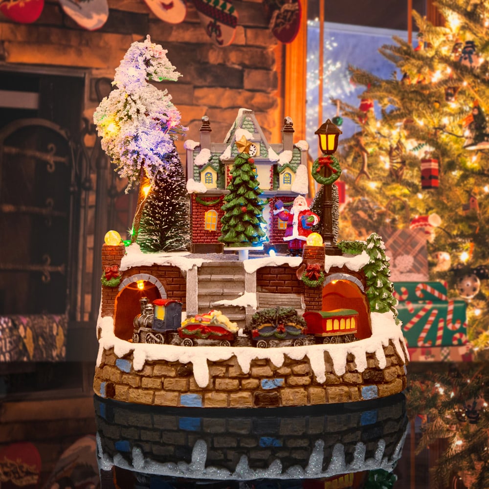 The Christmas Workshop Musical LED Christmas Village Decoration Wilko