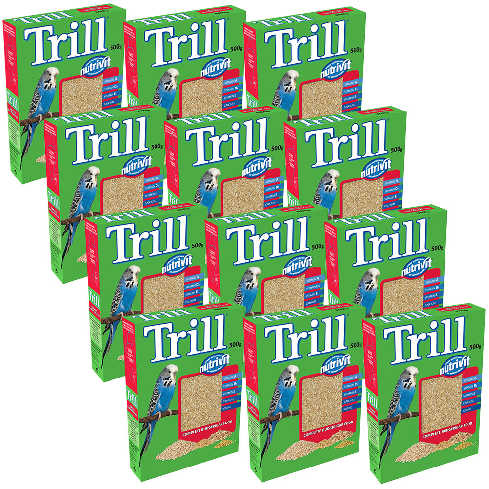 Trill Budgie Seed 500g Case of 12 | Wilko
