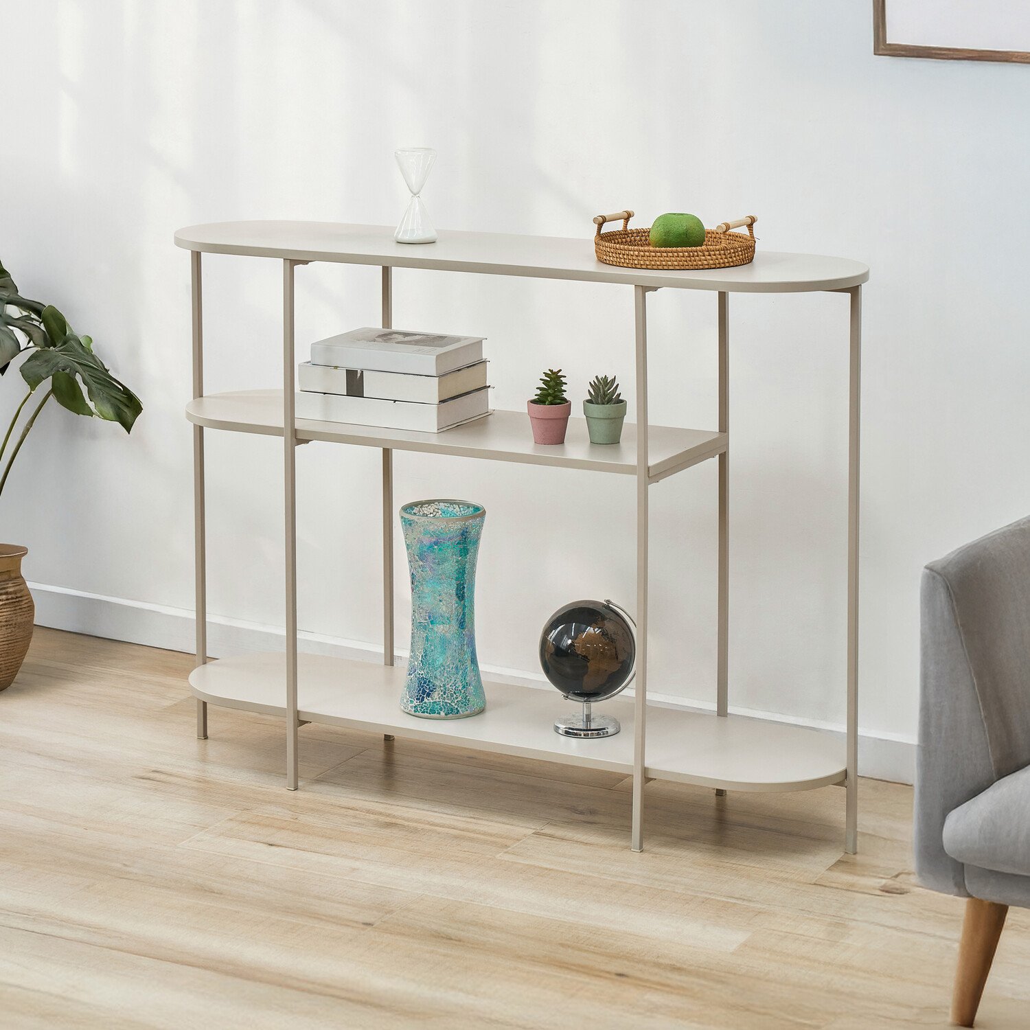Zara Open Shelf Unit Beige | Wilko