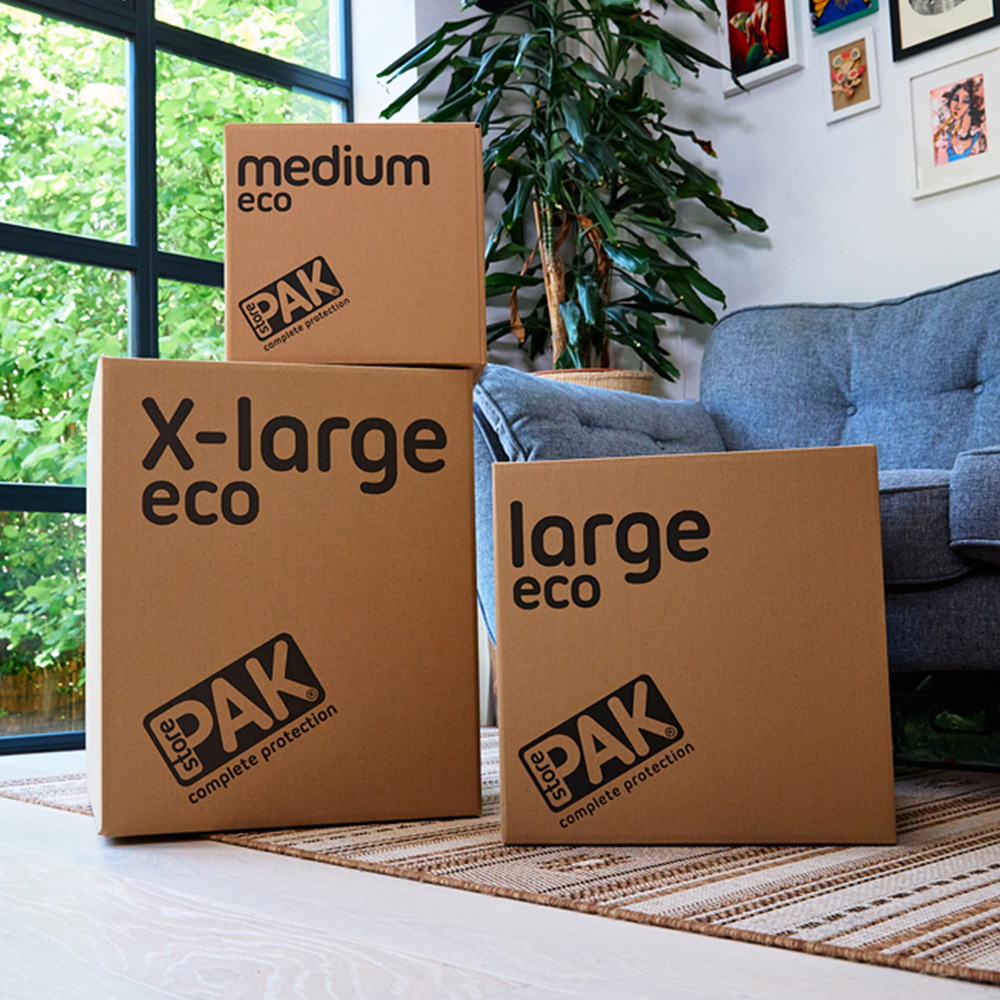 StorePAK 116L Extra Large Cardboard Eco Storage Box 10 Pack | Wilko