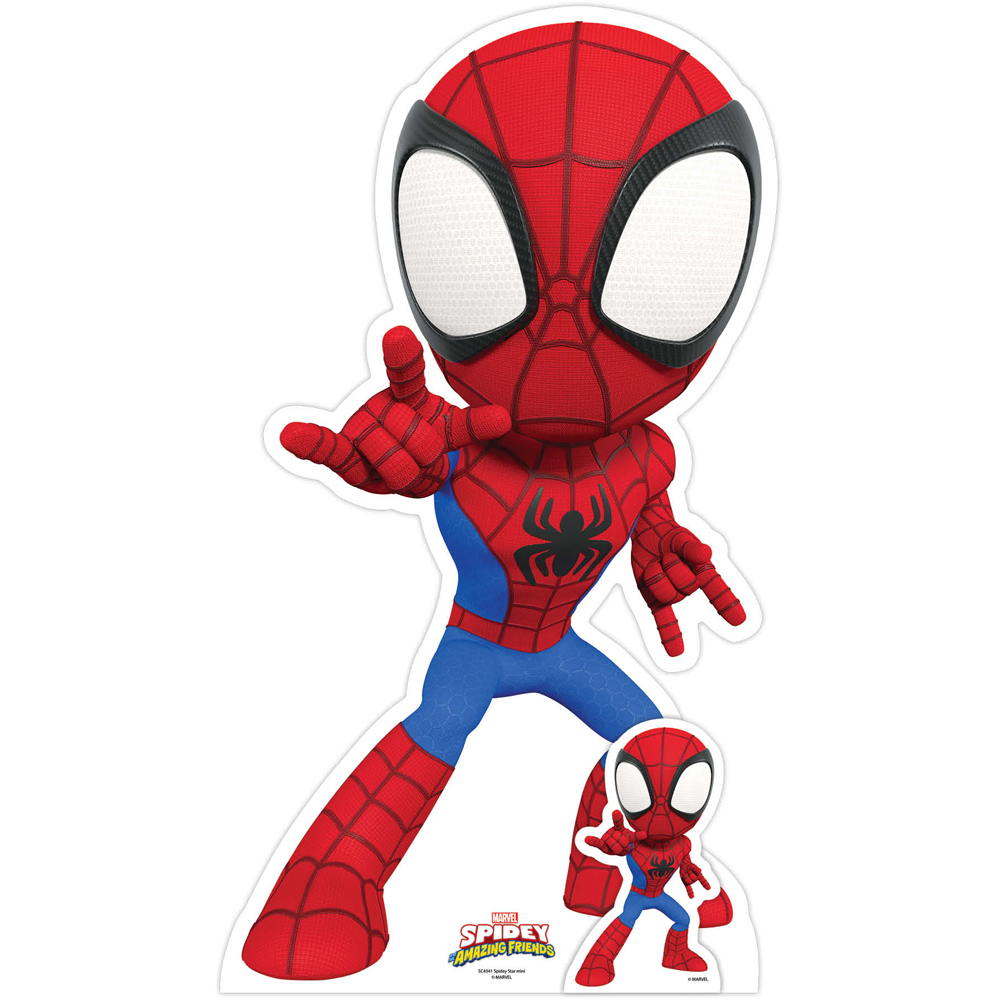 Star Cutouts Mini Spidey and His Amazing Friends Cardboard Cutout 2 ...