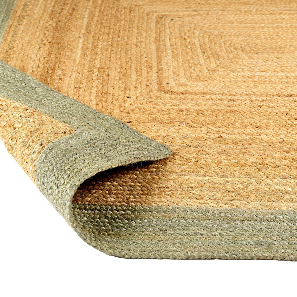 Origins Sage Green Jute Rug 67 x 200cm | Wilko