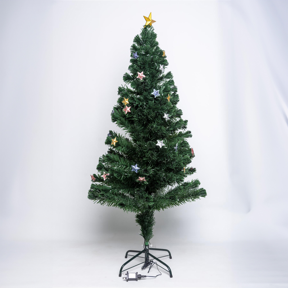 Shatchi Stars Pre Lit Fibre Optic Christmas Tree 4ft Wilko
