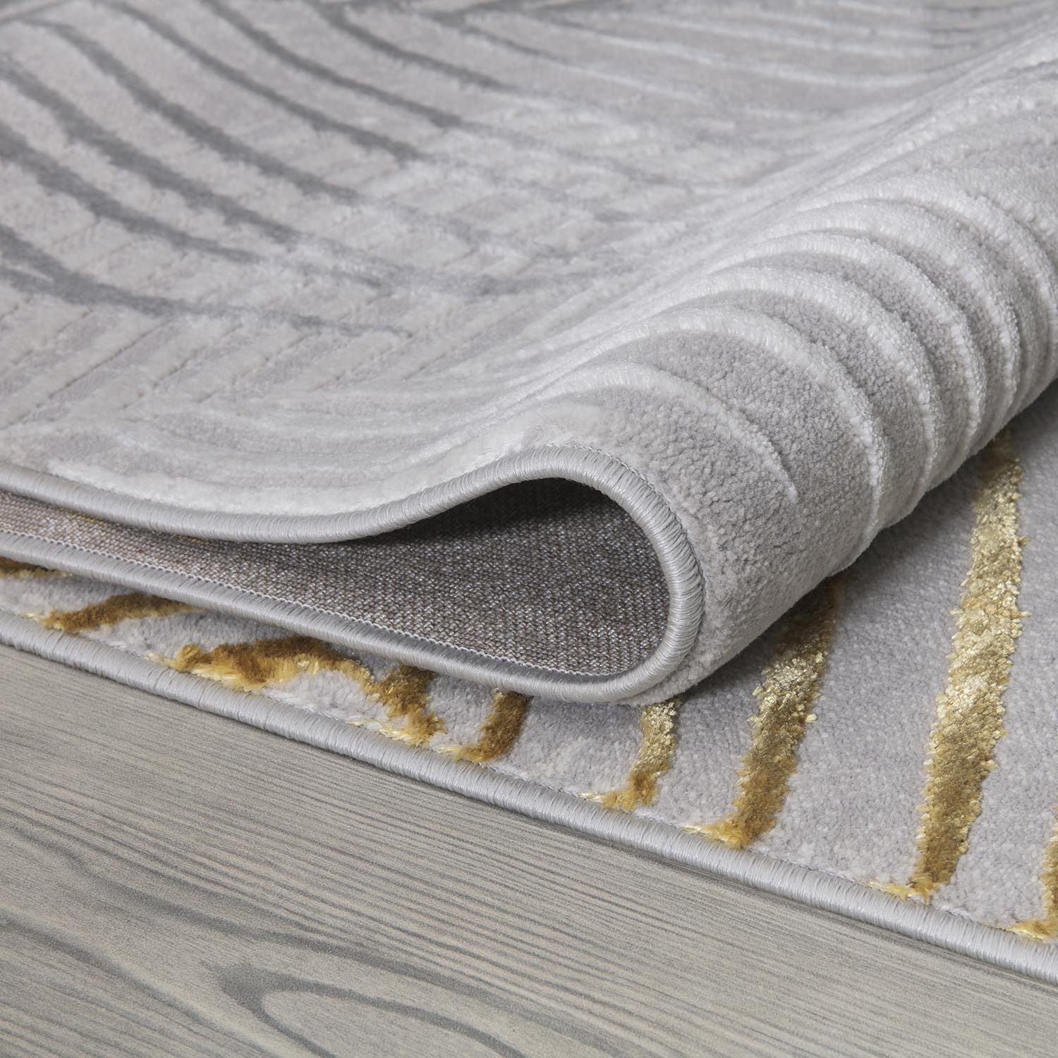 Leaf Sunset Rug - Gold / 66cm | Wilko