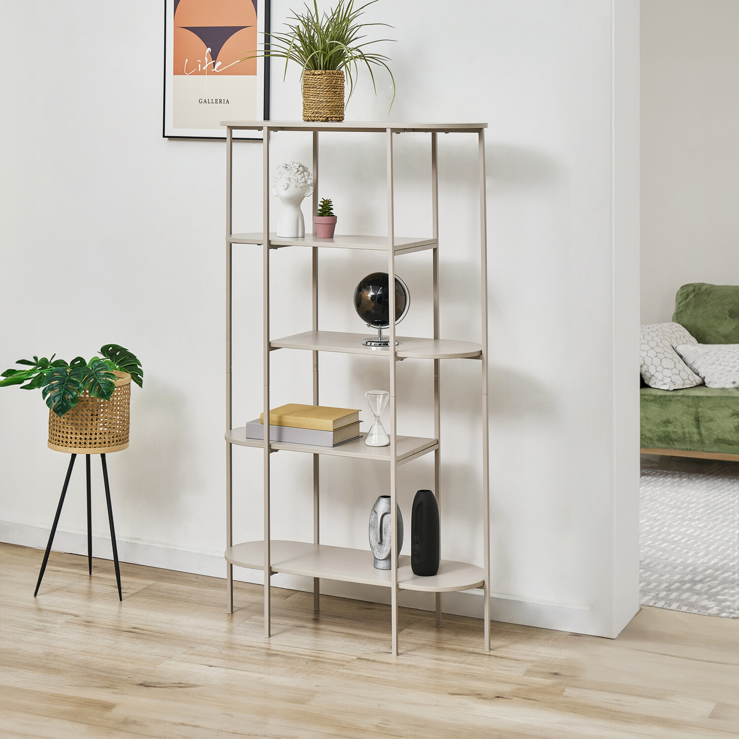 Zara Open Shelf Unit Beige | Wilko