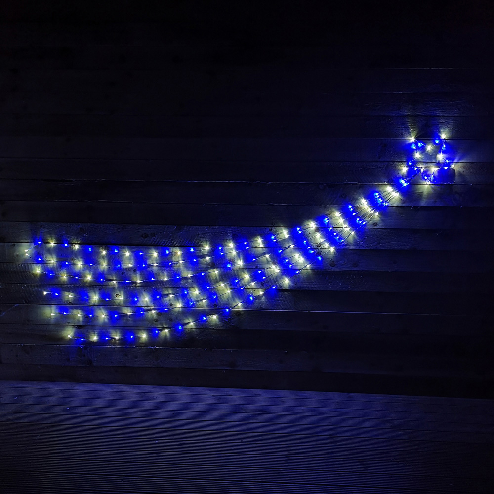 Samuel Alexander Blue and White Shooting Star Silhouette LED Christmas Decoration | Wilko