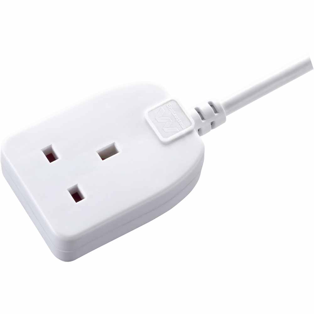 Masterplug 13amp 10m 1 Gang White Extension Lead | Wilko