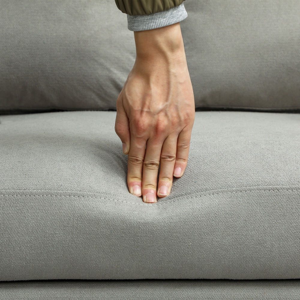 HOMCOM 2 Seater Light Grey Sofa Bed | Wilko