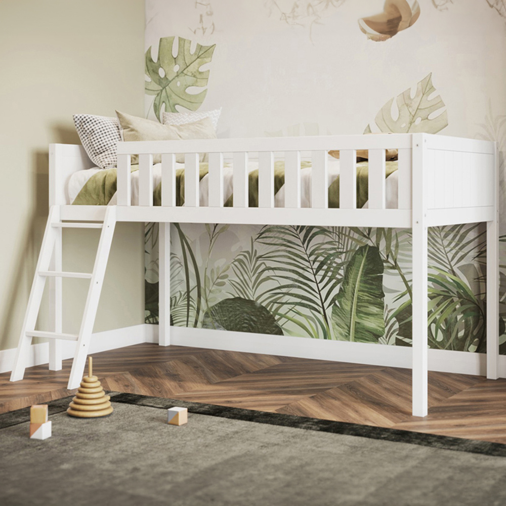 Flair Bea Shorty White Wooden Mid Sleeper Cabin Bed | Wilko