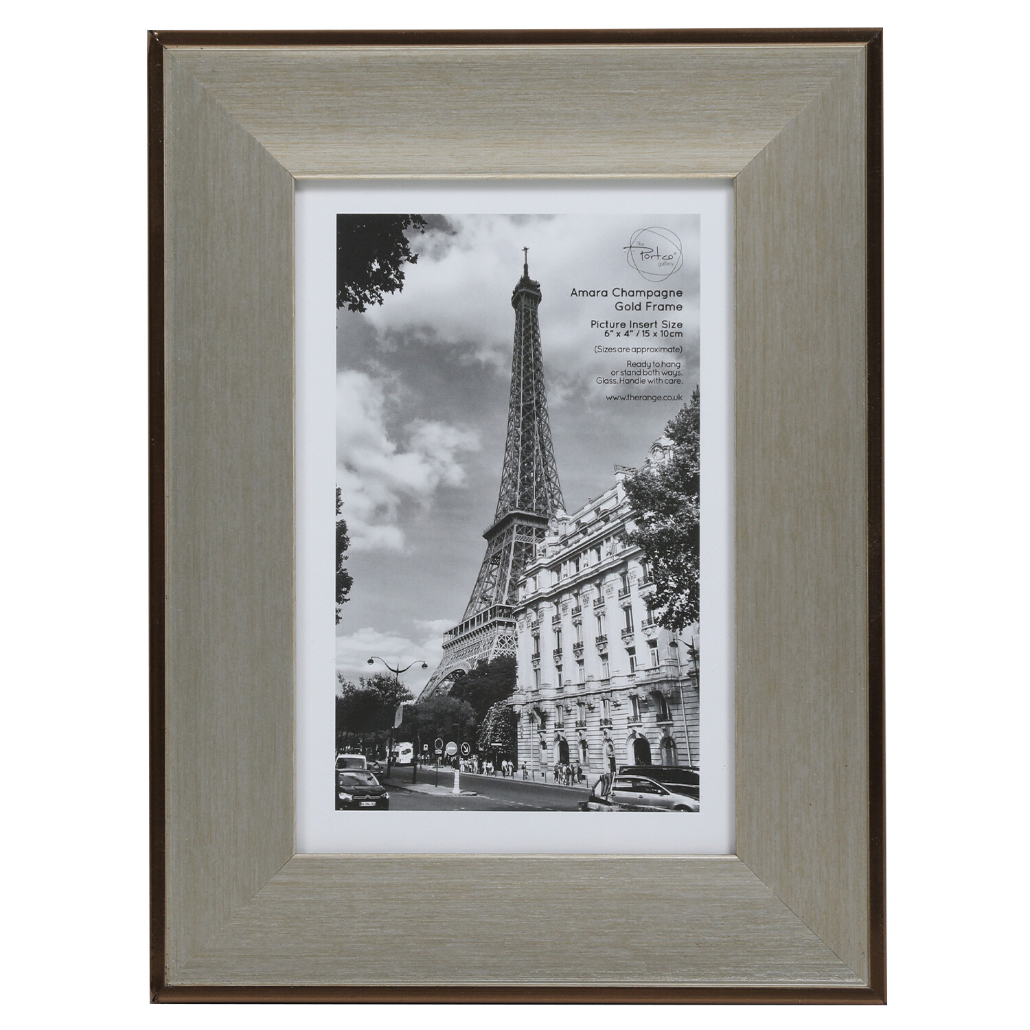 The Port. Co Gallery Amara Gold Photo Frame 6 x 4 inch | Wilko