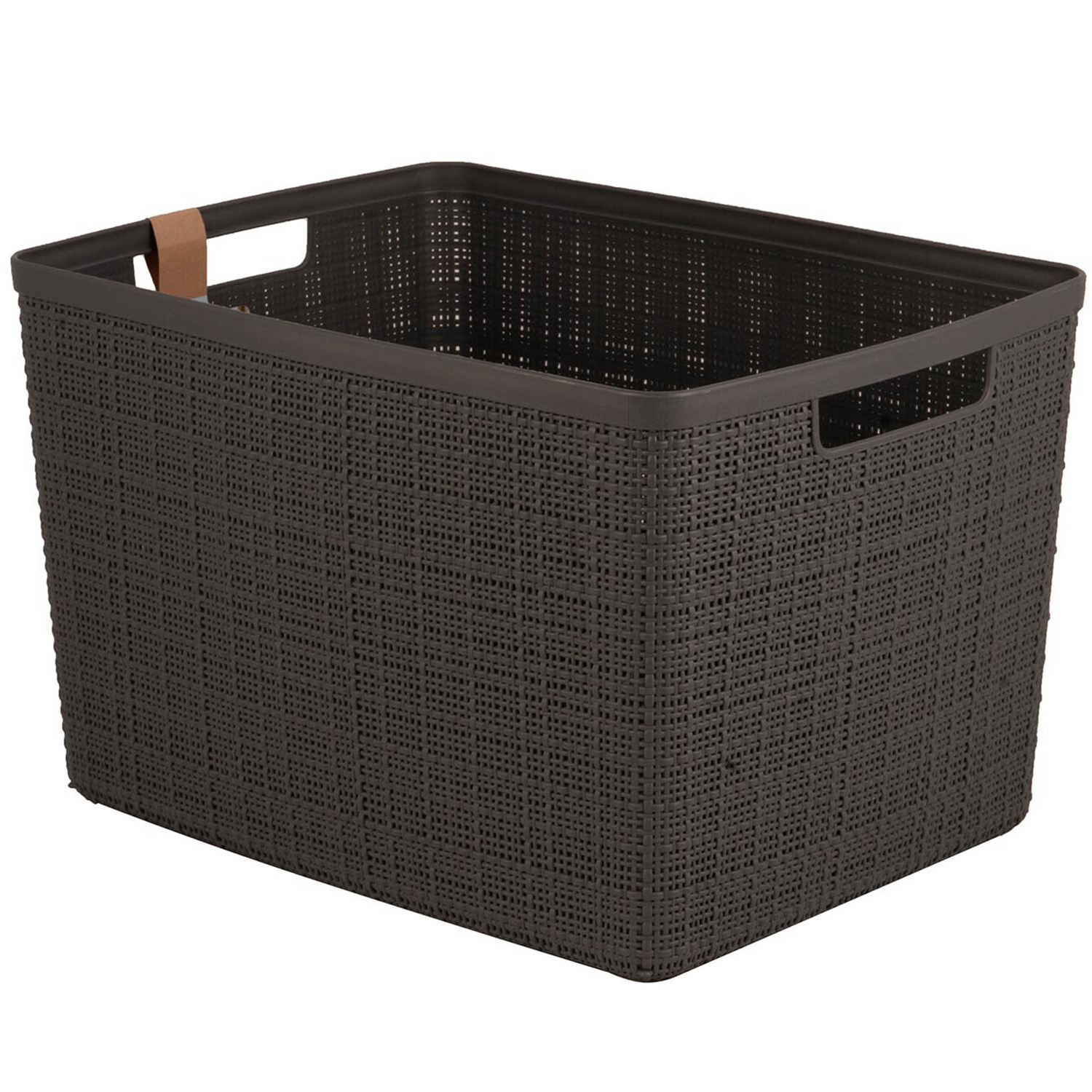 Curver 20L Deep Shadow Jute Basket | Wilko